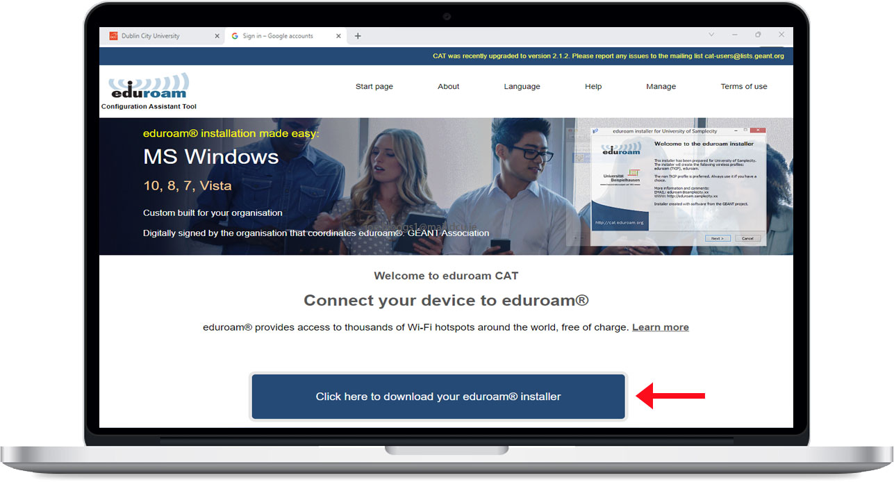 How to connect to Eduroam – DCU Guest